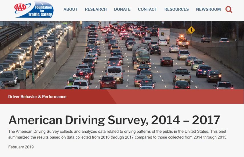 American Driving Survey Full Research Report - Feb 2019 | AAA Newsroom
