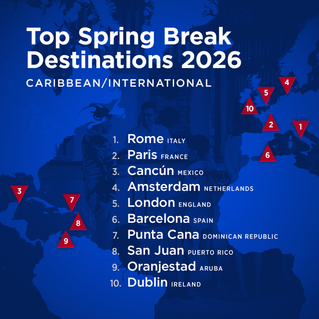AAA Shares Top Spring Break Destinations and Travel Advice – AAA Newsroom